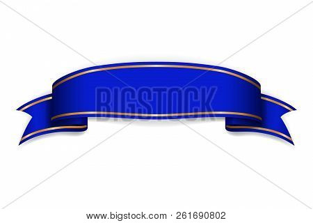 Blue Ribbon Banner. Vector & Photo (Free Trial) | Bigstock