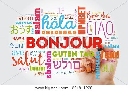Bonjour (hello Image & Photo (Free Trial) | Bigstock
