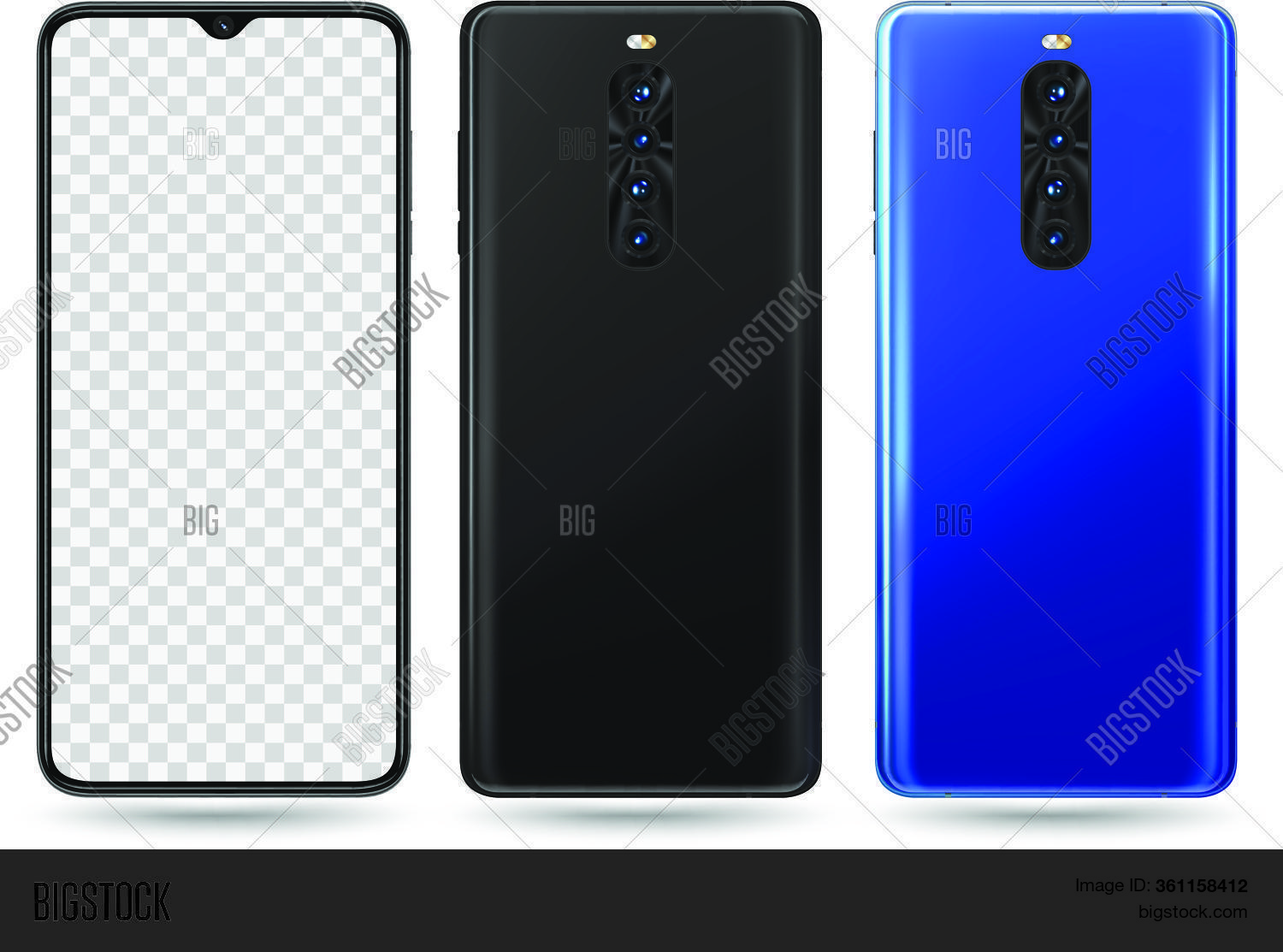 Smartphone Mockup Vector & Photo (Free Trial) | Bigstock