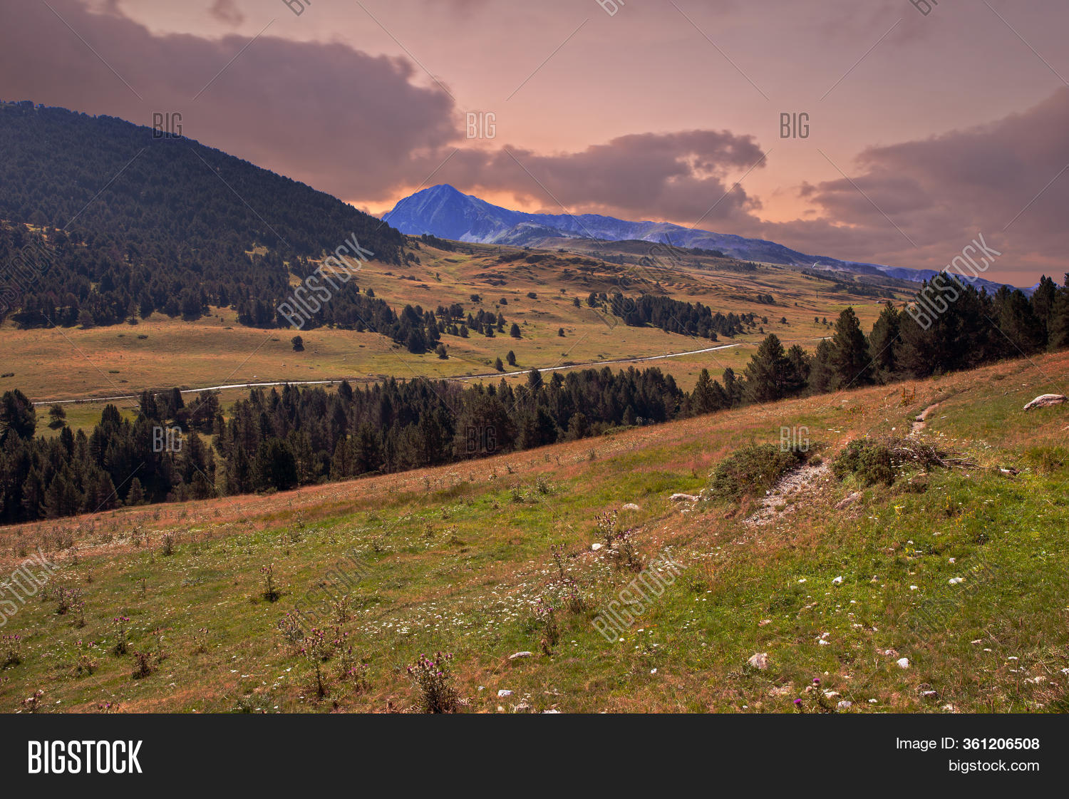 Sunset Mountains Aran Image & Photo (Free Trial) | Bigstock