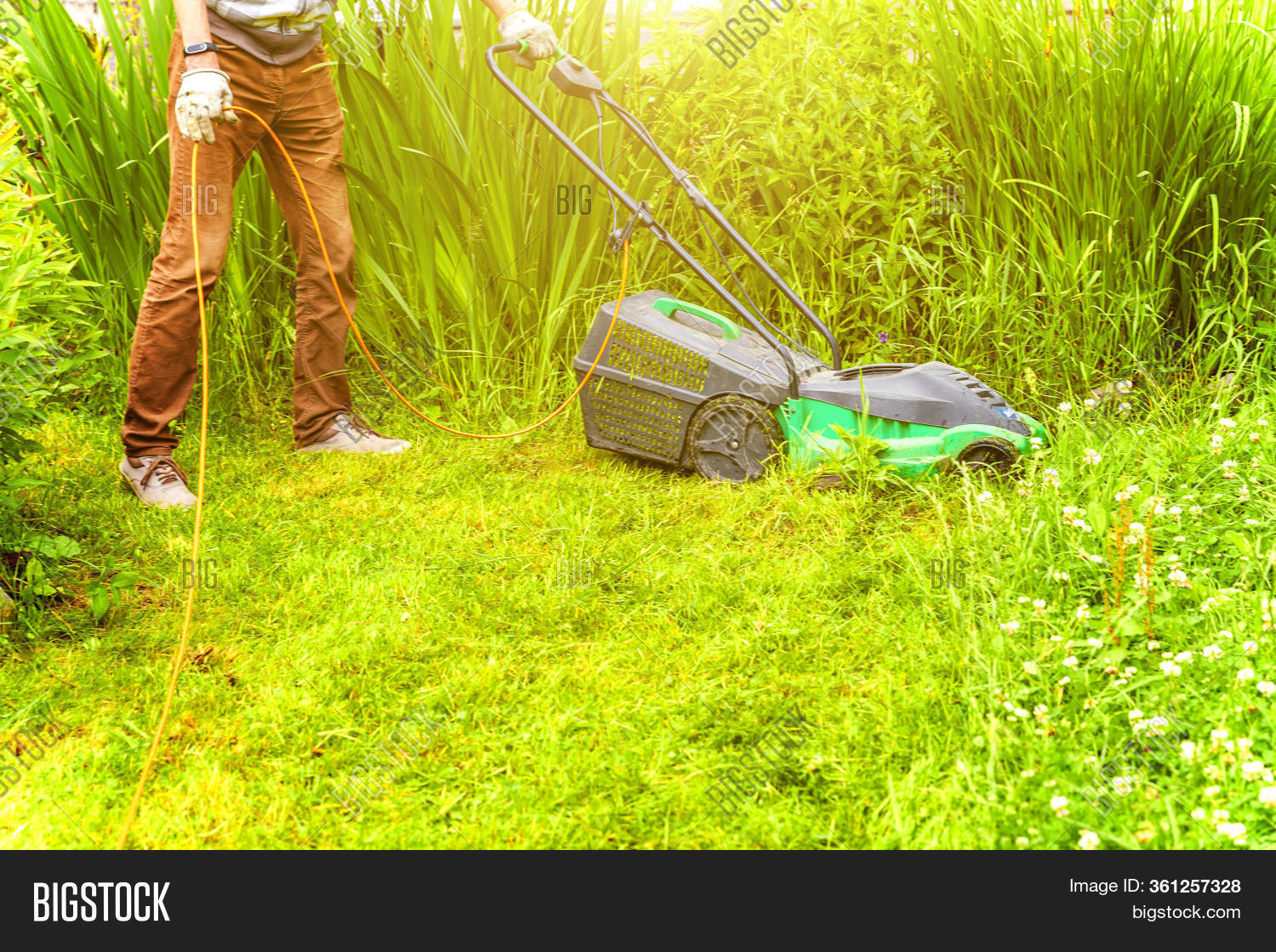 Man Cutting Green Image & Photo (Free Trial) | Bigstock