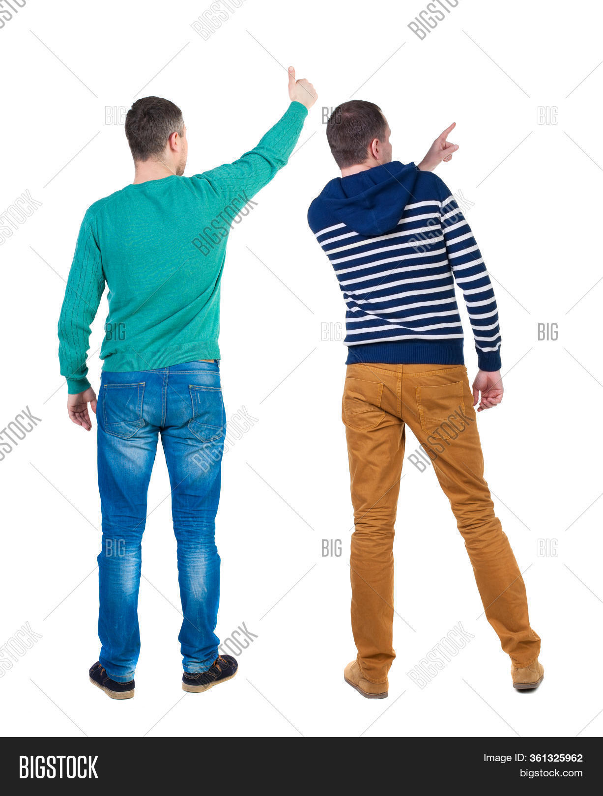 Back View Two Man Image & Photo (Free Trial) | Bigstock
