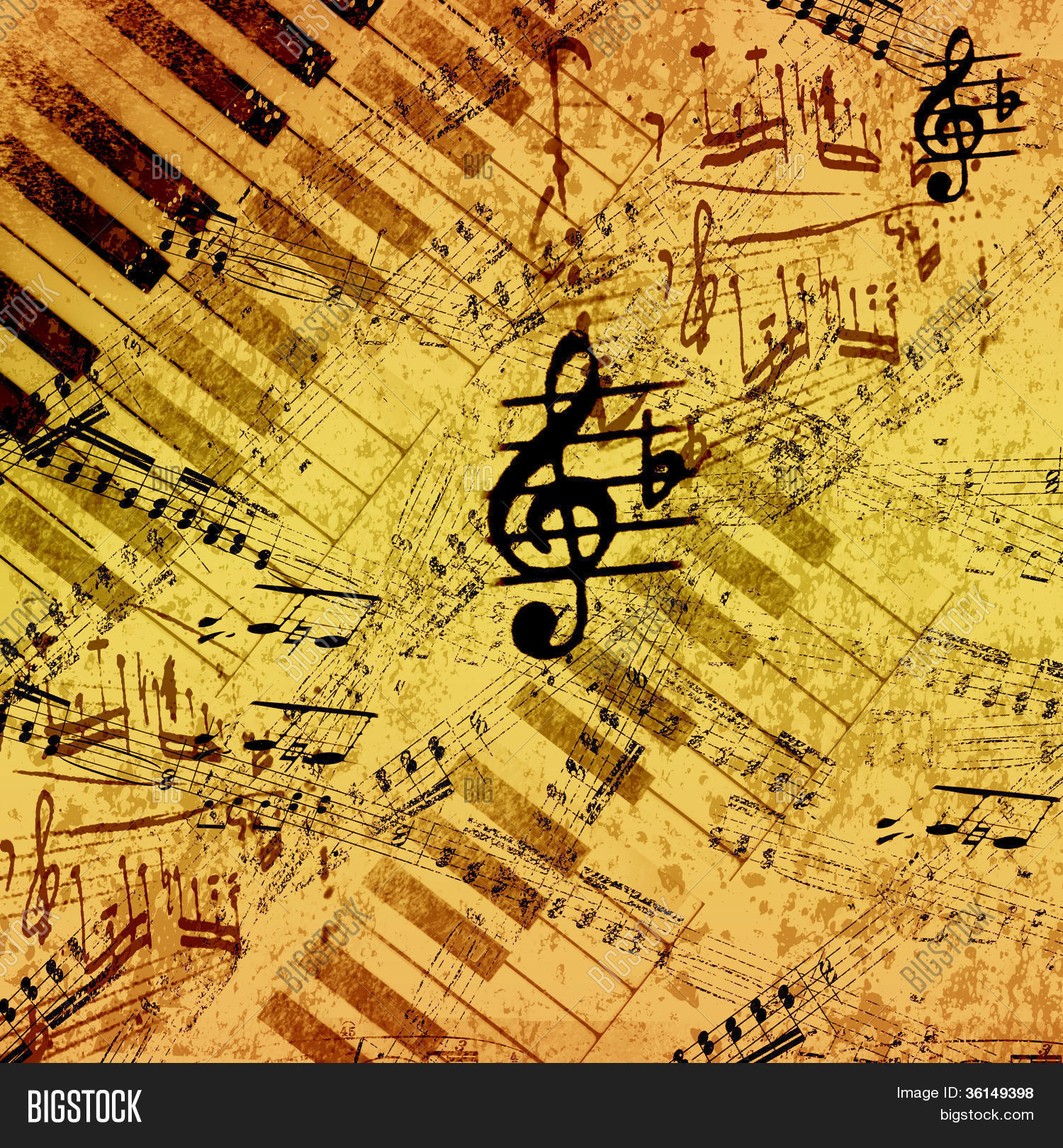 Music Notes Background Image & Photo (Free Trial) | Bigstock