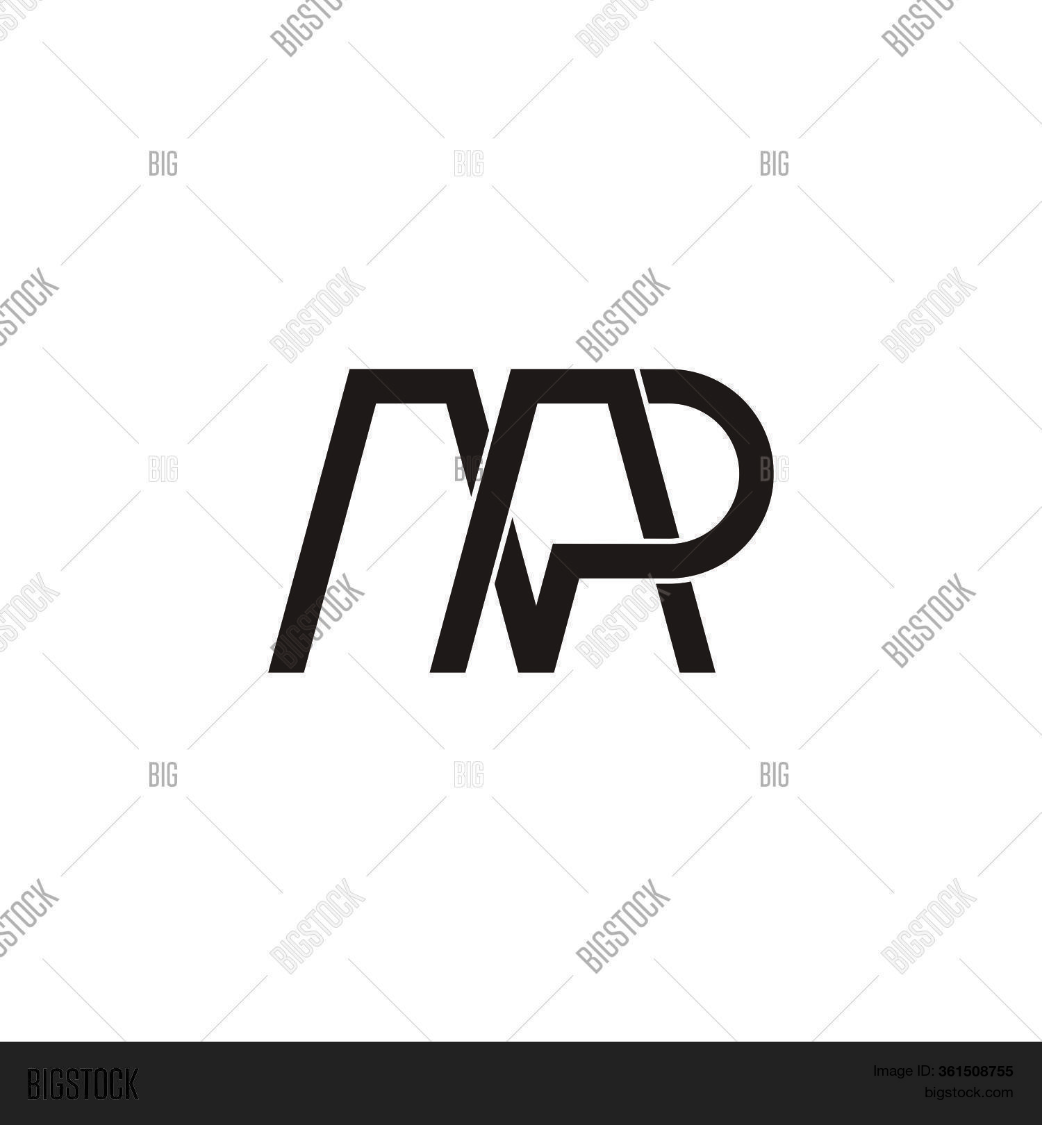 Letter Mp Simple Vector & Photo (Free Trial) | Bigstock