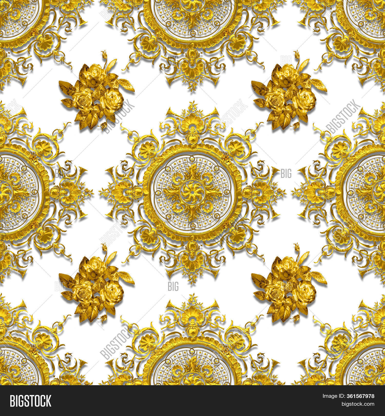 Gilded Stucco Molding Image & Photo (Free Trial) | Bigstock