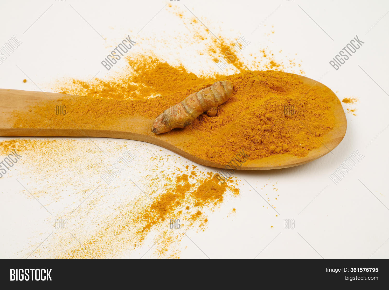 Turmeric Powder Wooden Image & Photo (Free Trial) | Bigstock