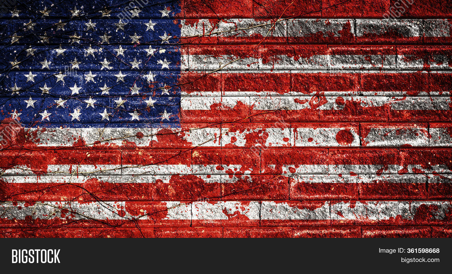 American Flag Blood Image & Photo (Free Trial) | Bigstock