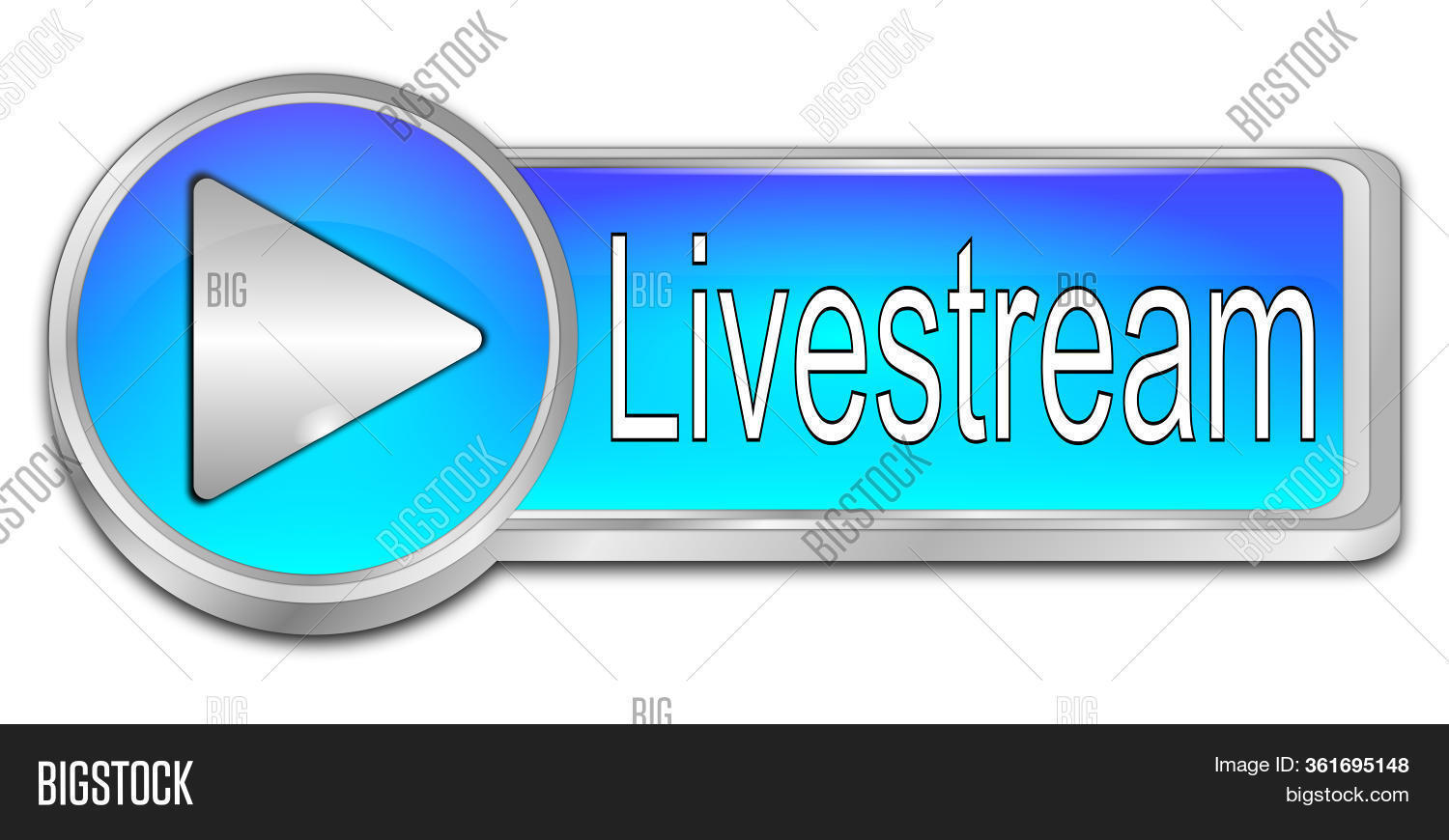 Glossy Blue Livestream Image & Photo (Free Trial) | Bigstock