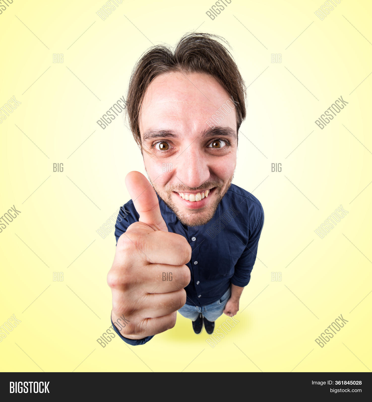 Funny Happy Man Say Ok Image & Photo (Free Trial) | Bigstock
