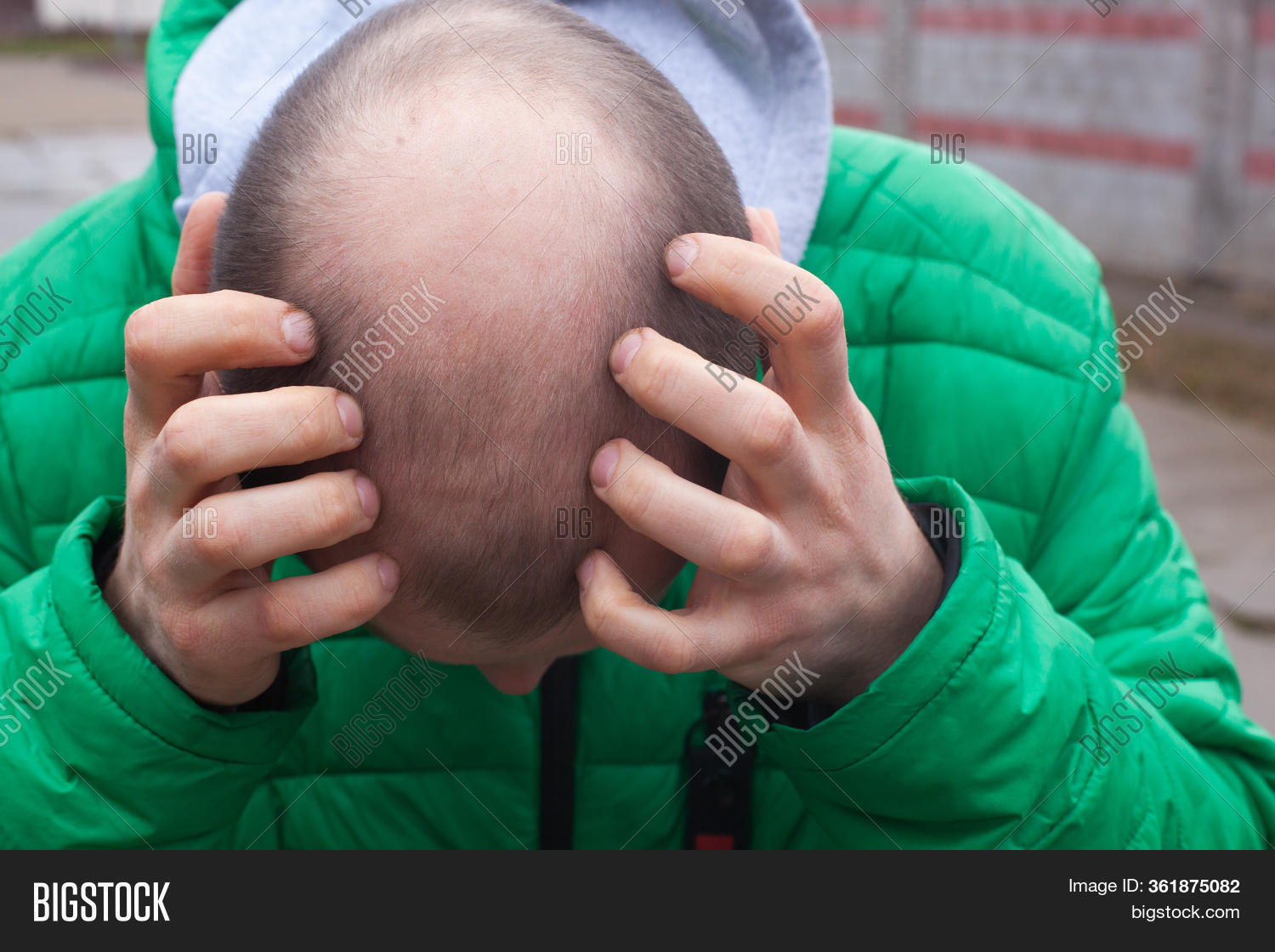 Man Holding His Head Image & Photo (Free Trial) | Bigstock