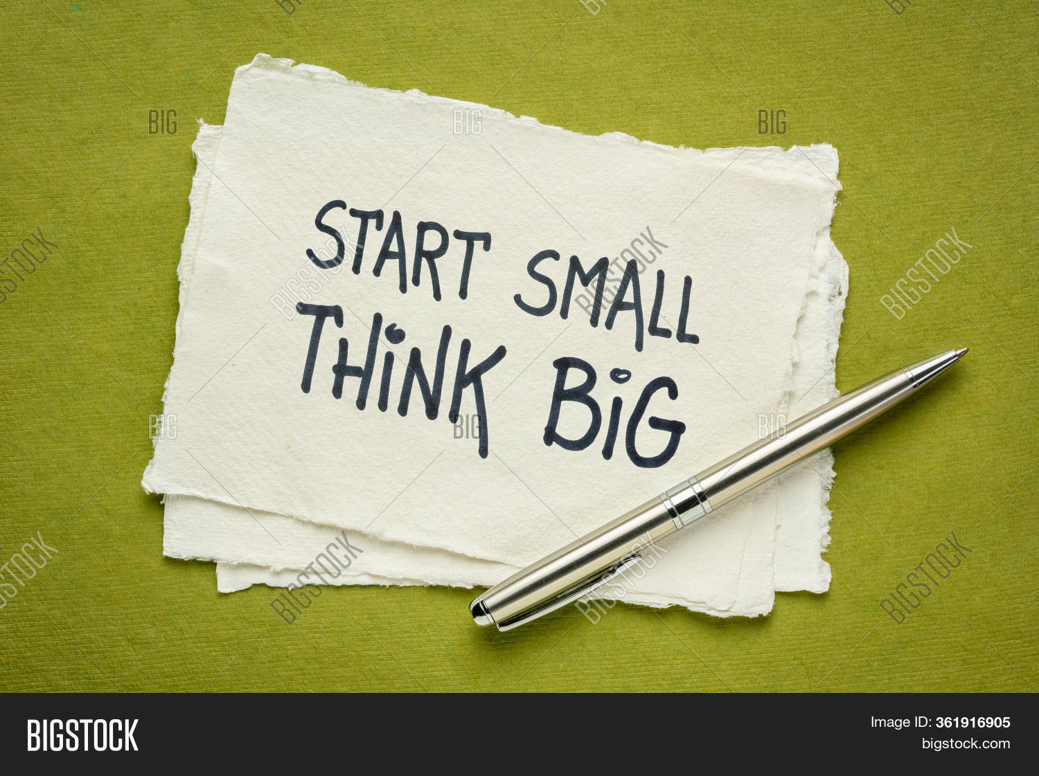 Start Small, Think Big Image & Photo (Free Trial) | Bigstock