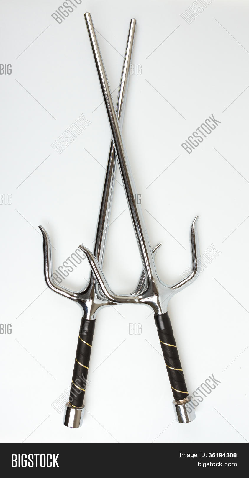 Sai Weapon Isolated Image & Photo (Free Trial) | Bigstock