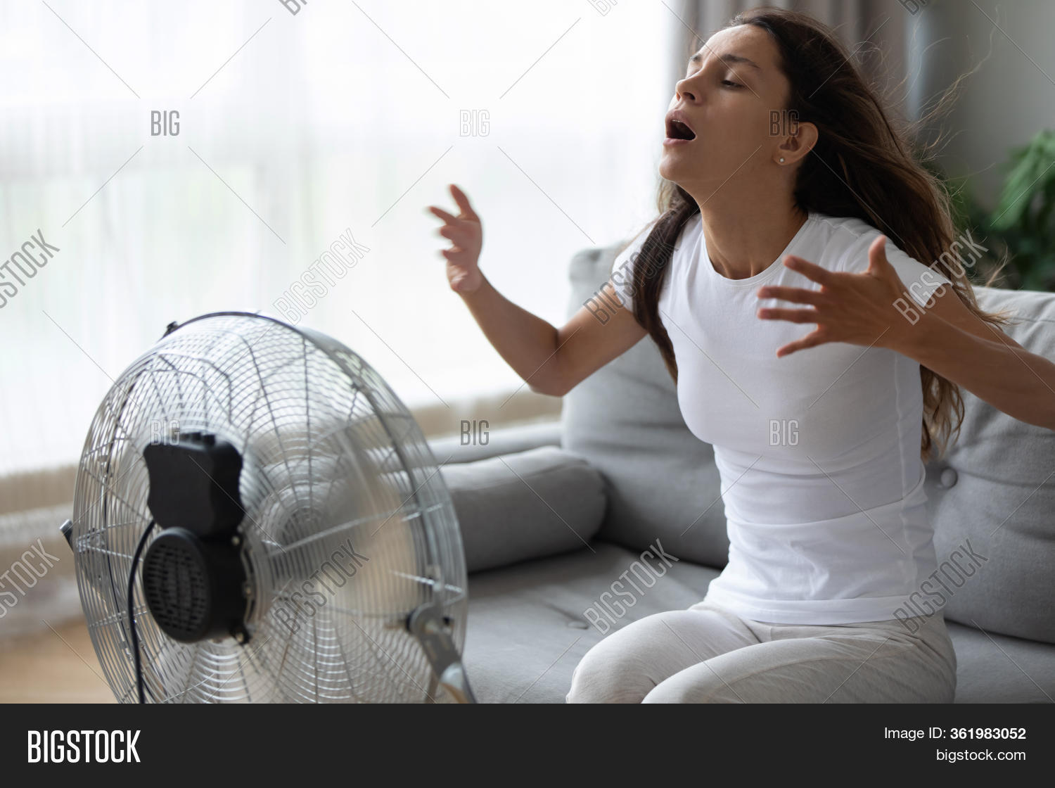 Overheated Woman Image & Photo (Free Trial) | Bigstock