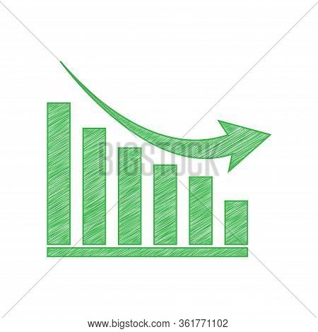 Declining Graph Sign Vector & Photo (Free Trial) | Bigstock