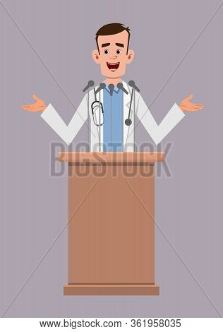 Young Doctor Speaker Vector & Photo (Free Trial) | Bigstock