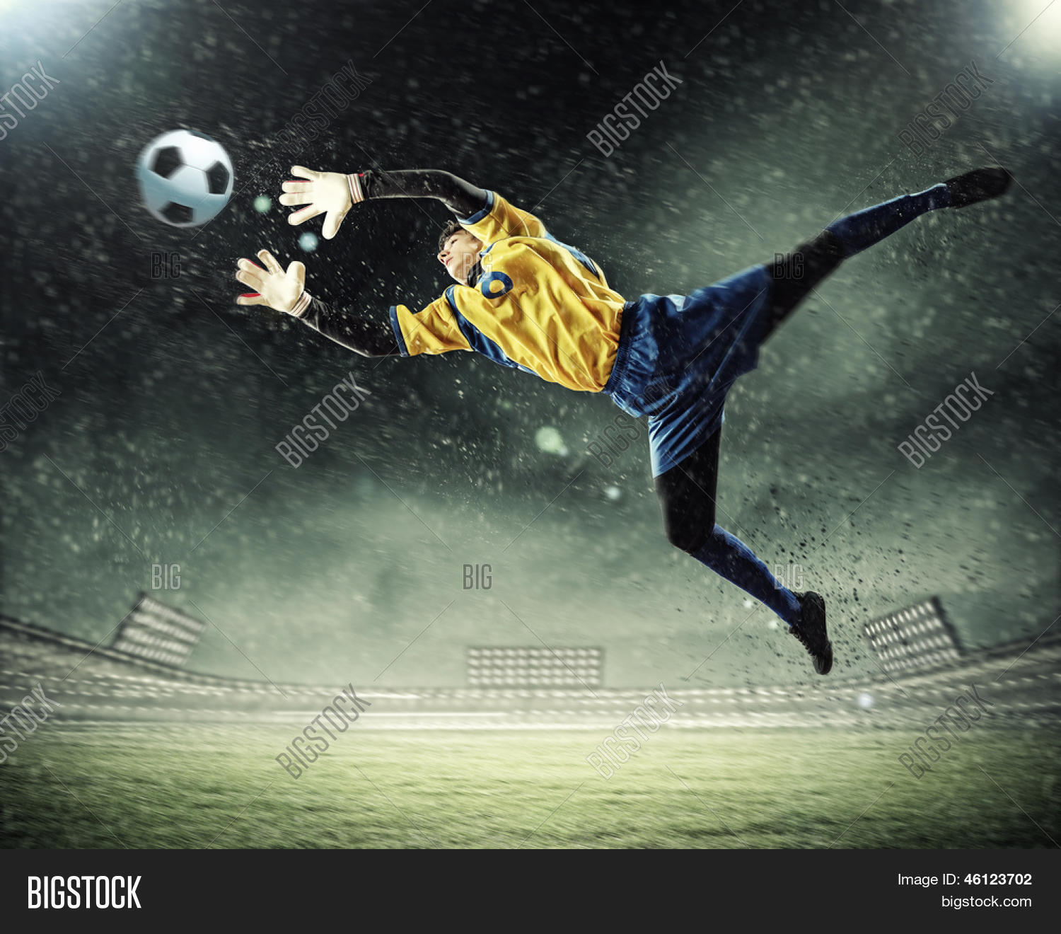 Goalkeeper Catches Image & Photo (Free Trial) | Bigstock