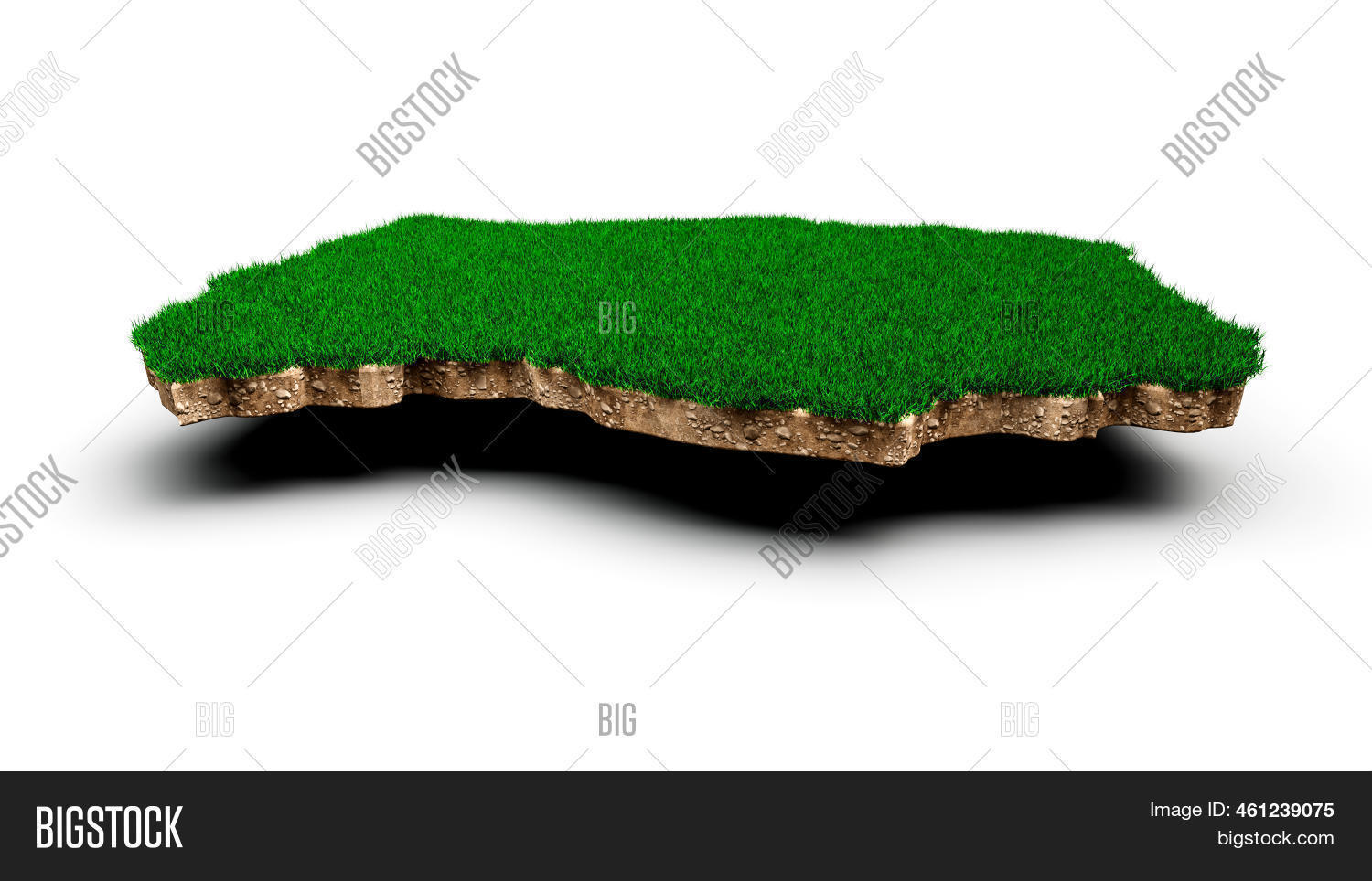 Lesotho Map Soil Land Image & Photo (Free Trial) | Bigstock