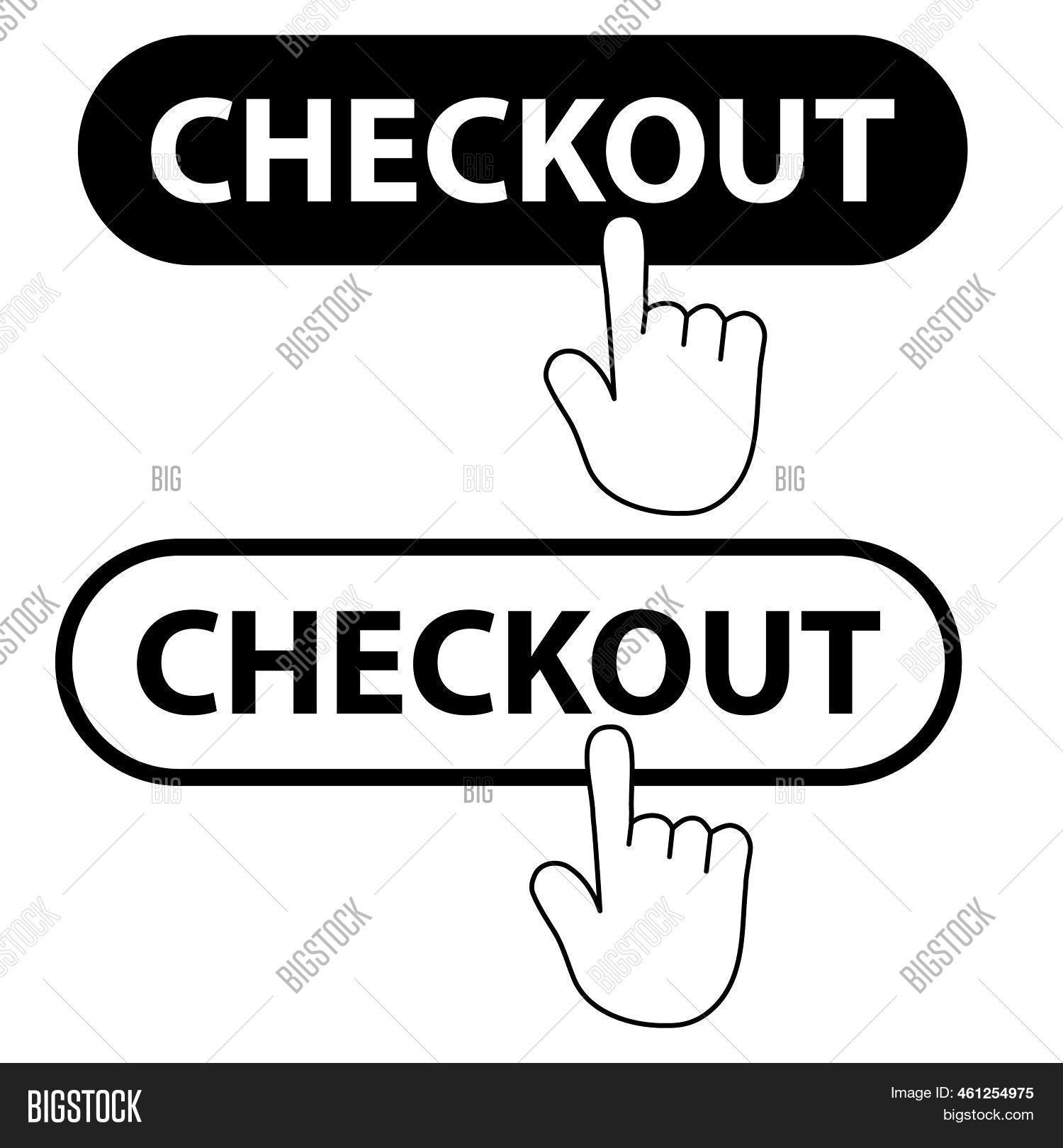 Checkout Button Hand Image & Photo (Free Trial) | Bigstock