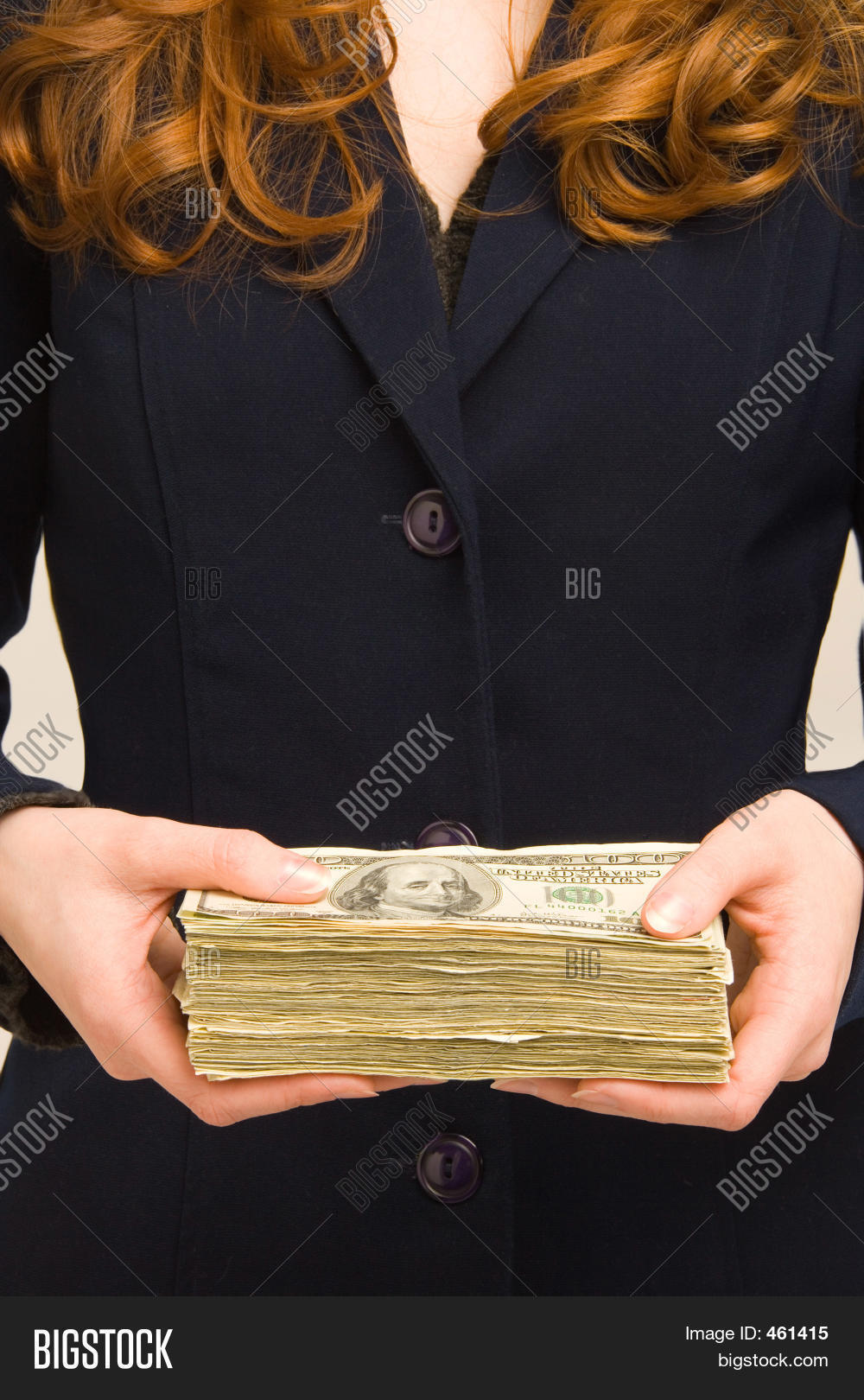 Female Holding Stack Image & Photo (Free Trial) | Bigstock