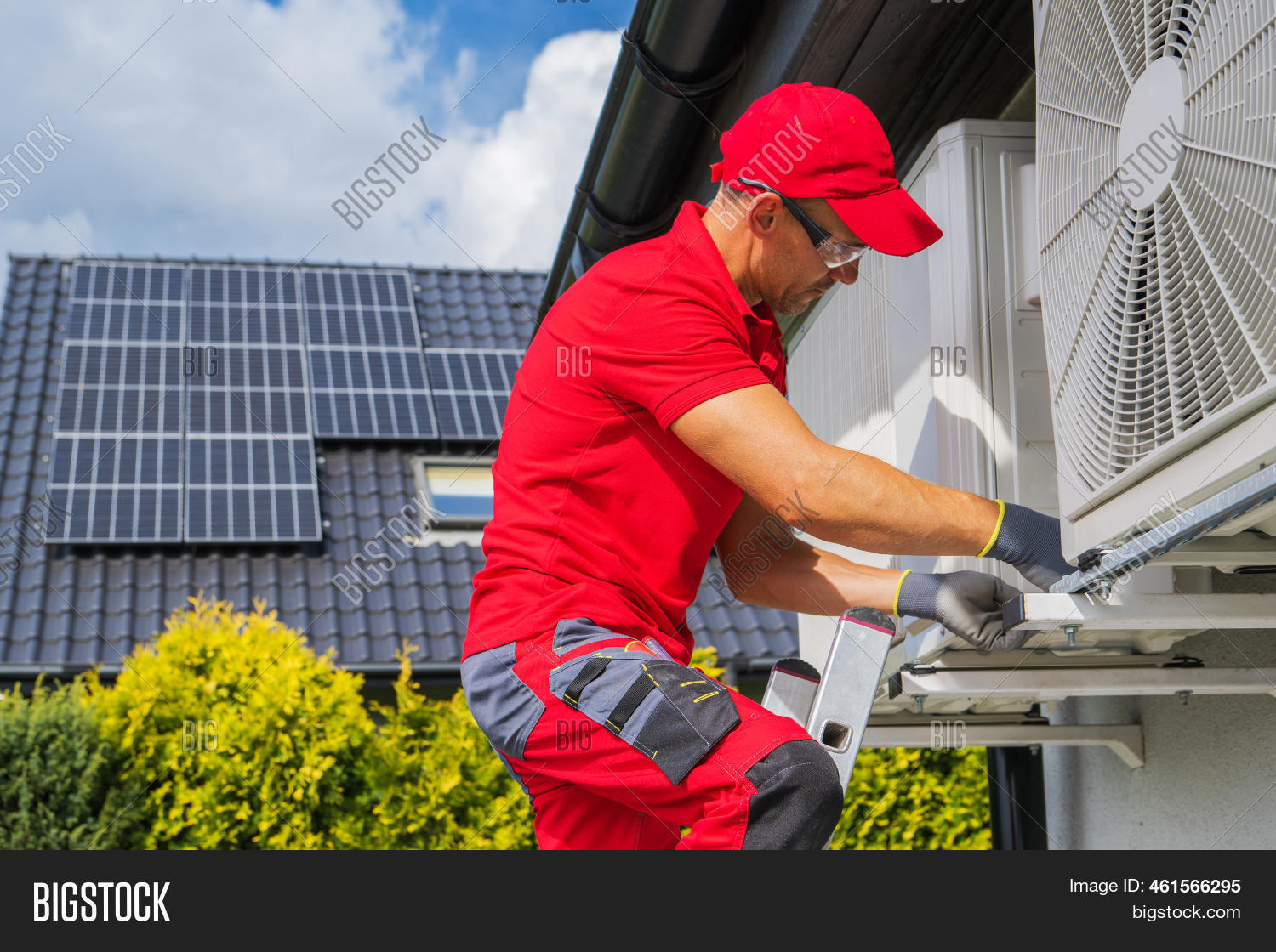 Hvac Worker Performing Image & Photo (Free Trial) | Bigstock