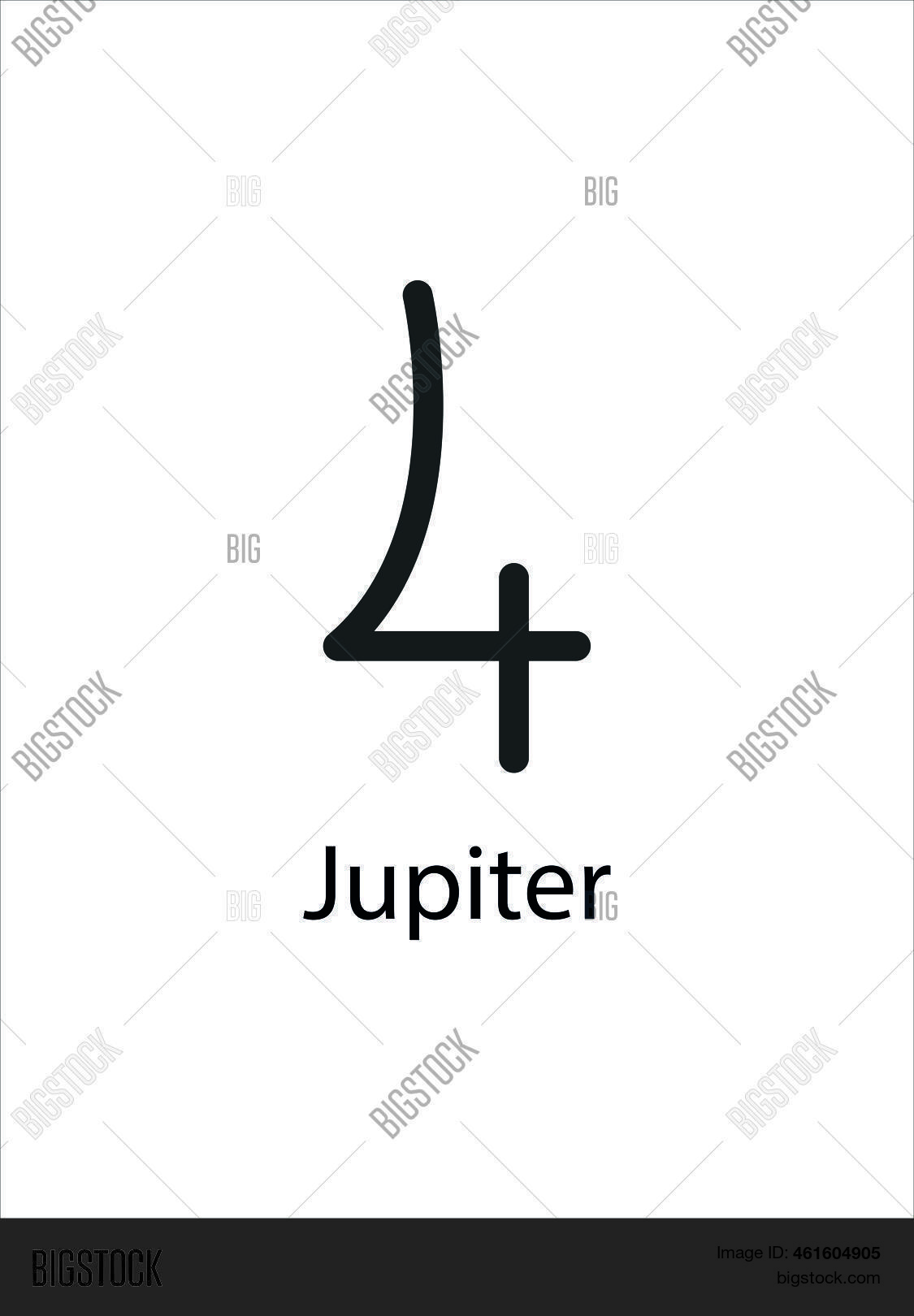 Jupiter Symbol Vector & Photo (Free Trial) | Bigstock