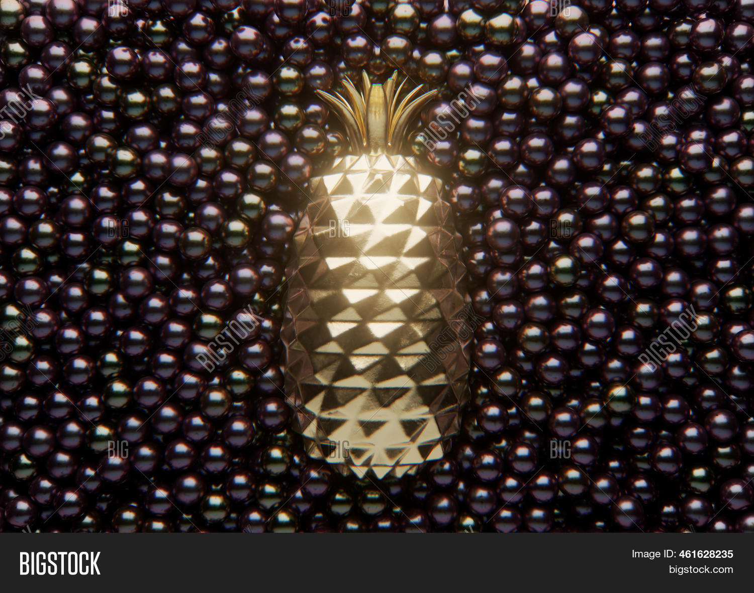 Golden Pineapple Image & Photo (Free Trial) | Bigstock
