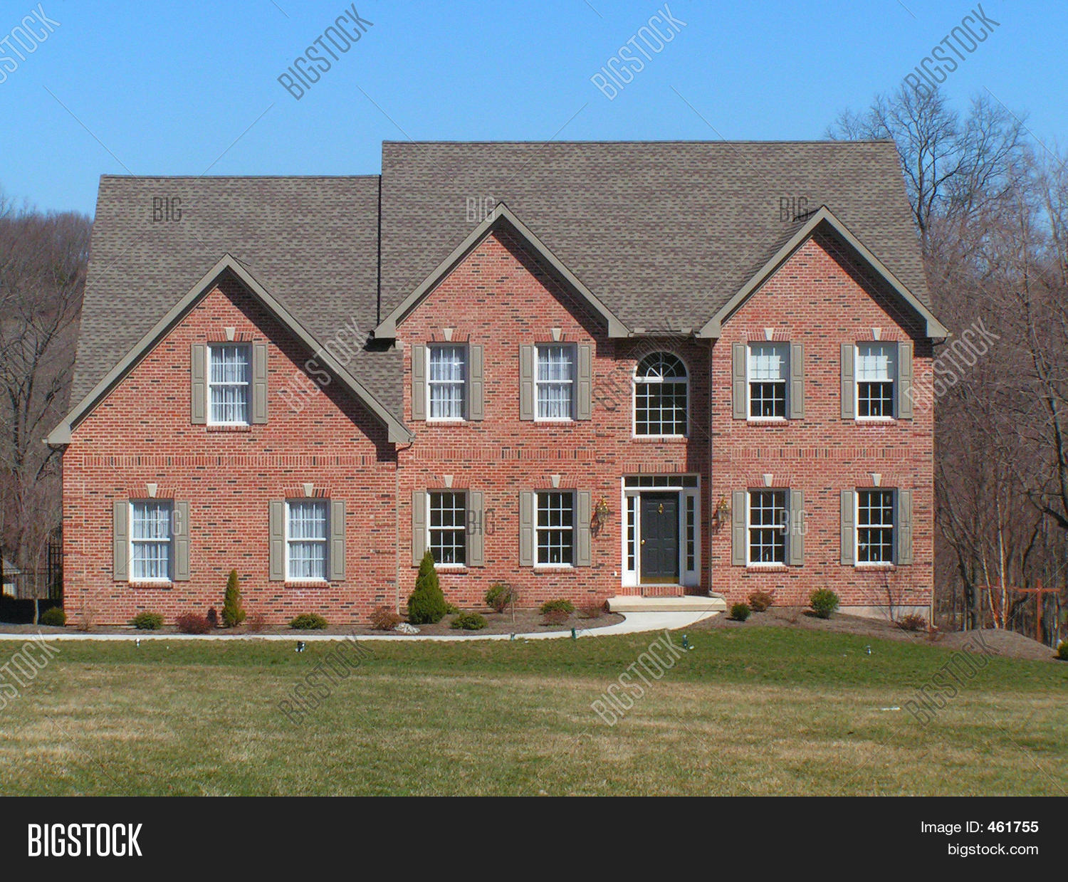 Red Brick Two Story Image & Photo (Free Trial) | Bigstock