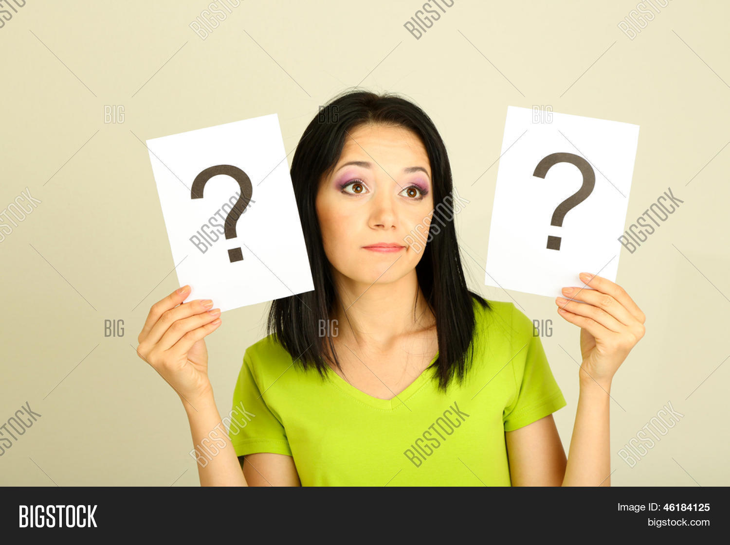 Woman Question Marks Image & Photo (Free Trial) | Bigstock