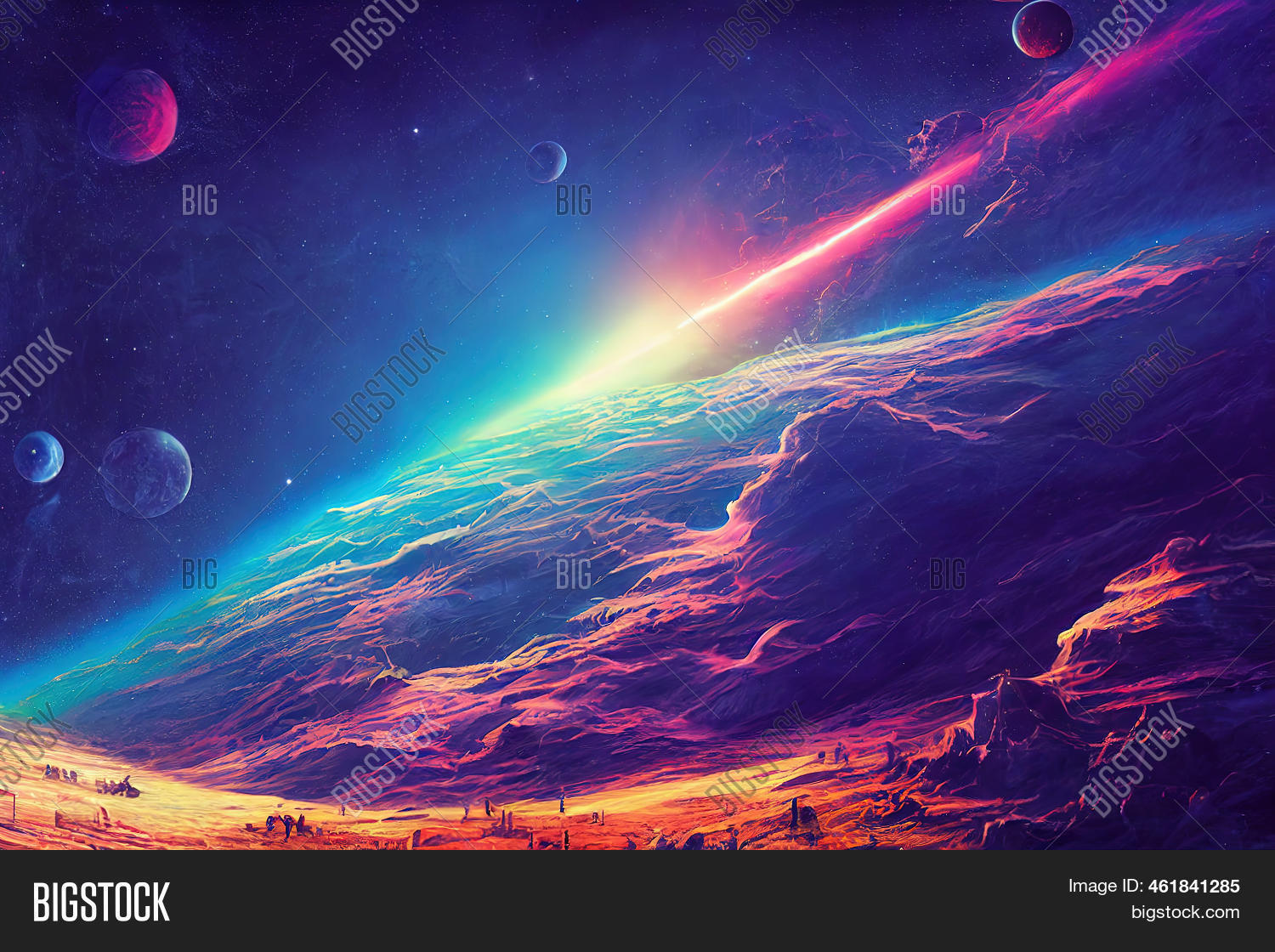 Alien Planet Surface Image & Photo (Free Trial) | Bigstock