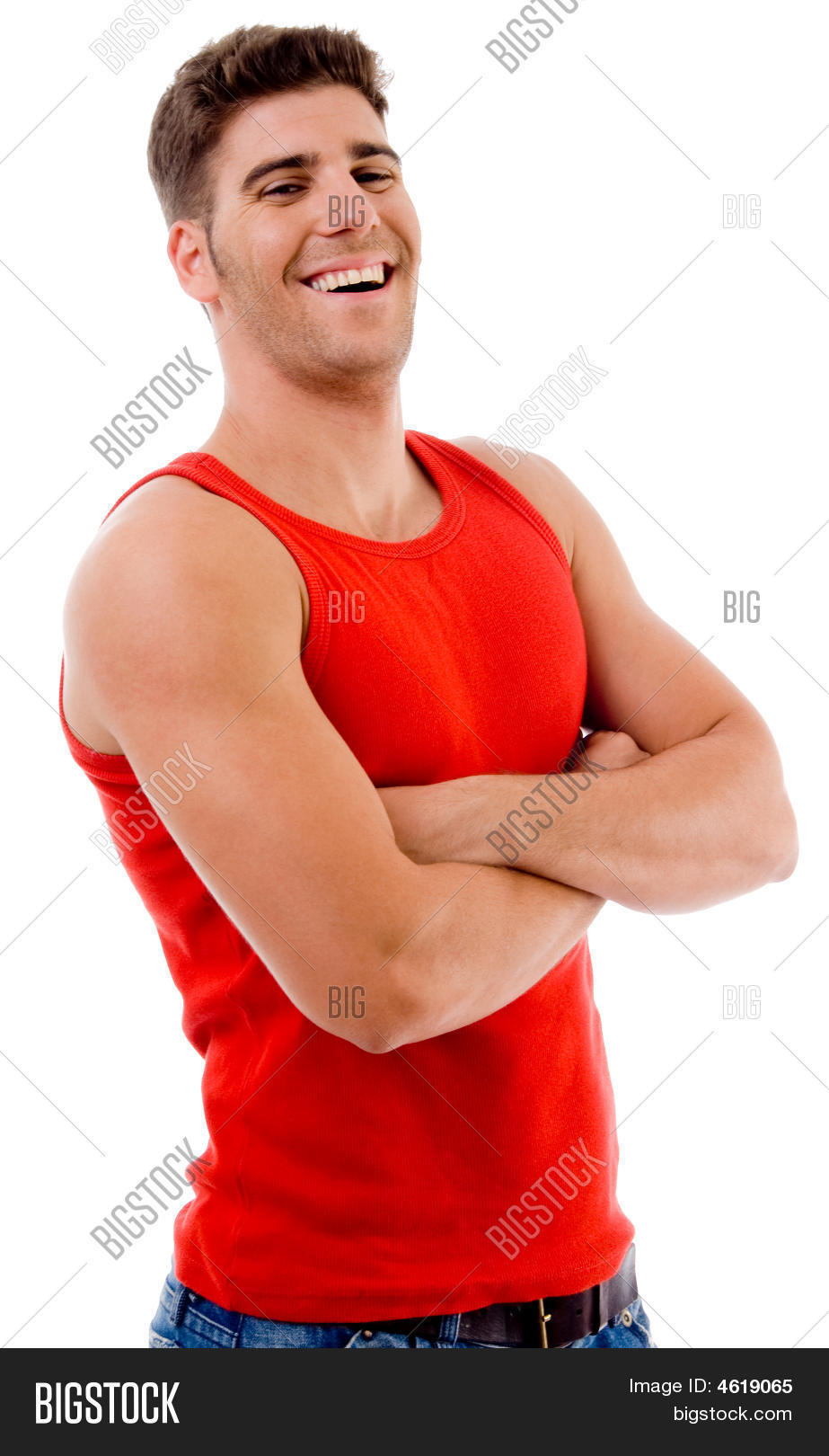 Smiling Muscular Man Image & Photo (Free Trial) | Bigstock
