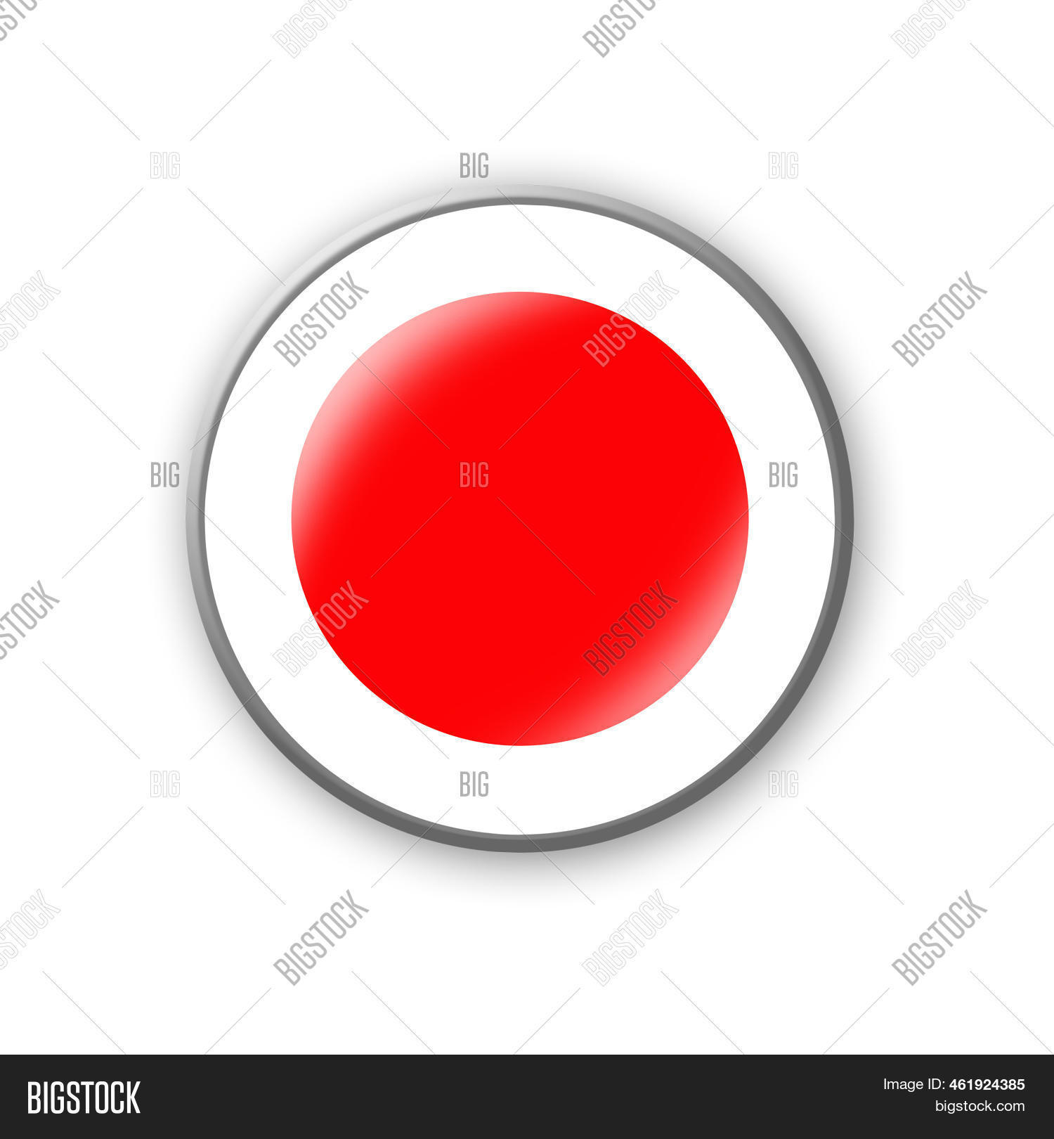 Japan Flag. Round Image & Photo (Free Trial) | Bigstock
