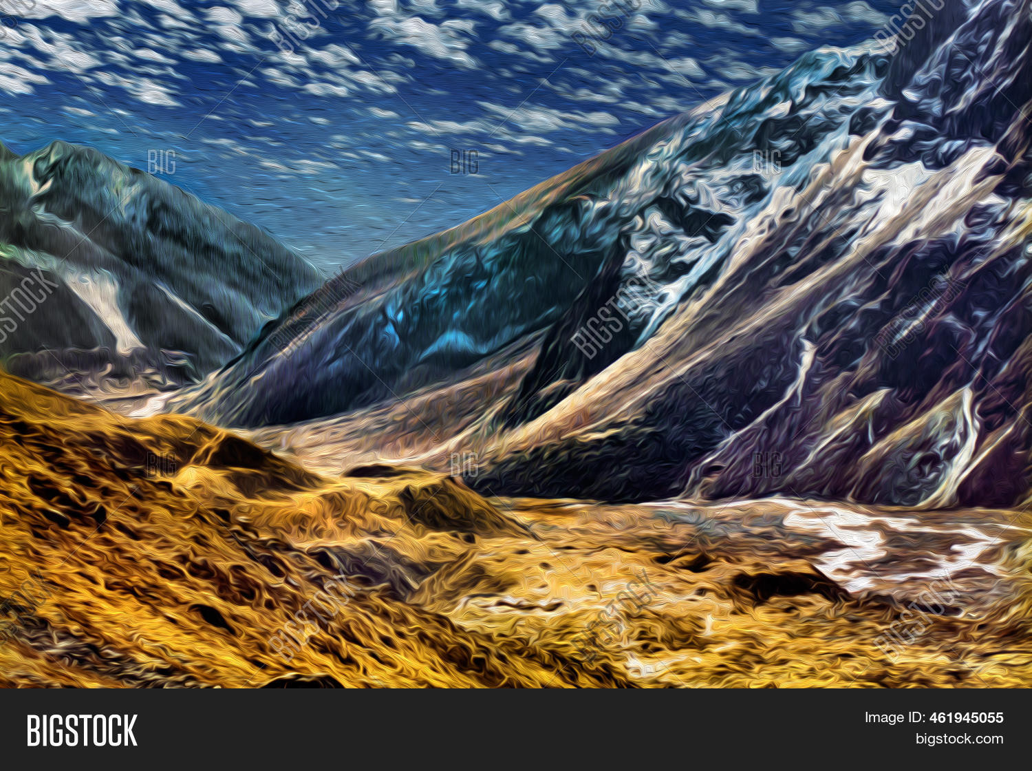 Mountains Deep Valley Image & Photo (Free Trial) | Bigstock