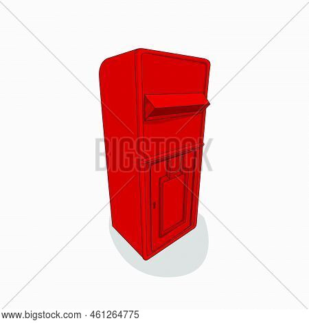 Red Post Box Cartoon Vector & Photo (Free Trial) | Bigstock