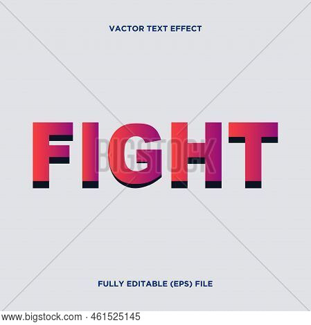 Fight Font Design Vector & Photo (Free Trial) | Bigstock