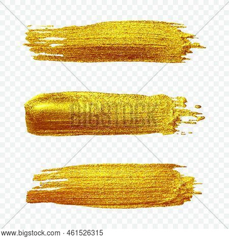 Golden Paint Brush Vector & Photo (Free Trial) | Bigstock