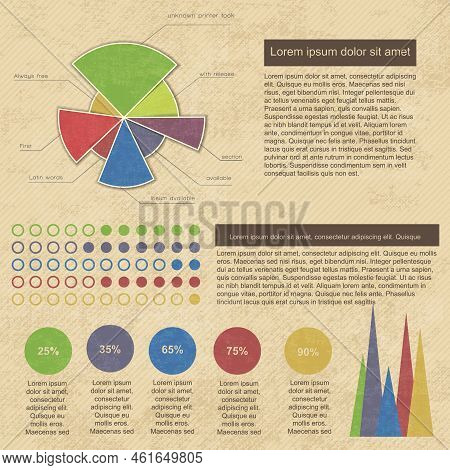 Vintage Infographics Vector & Photo (Free Trial) | Bigstock