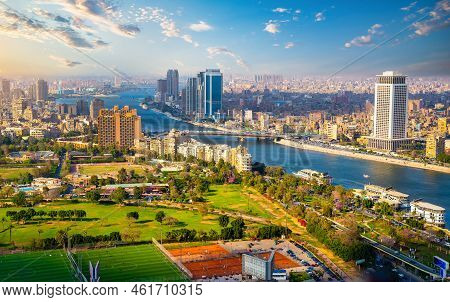 Cairo Aerial View Nile Image & Photo (Free Trial) | Bigstock
