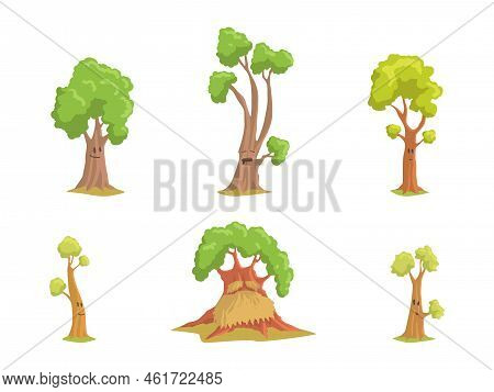Set Funny Tree Vector & Photo (Free Trial) | Bigstock