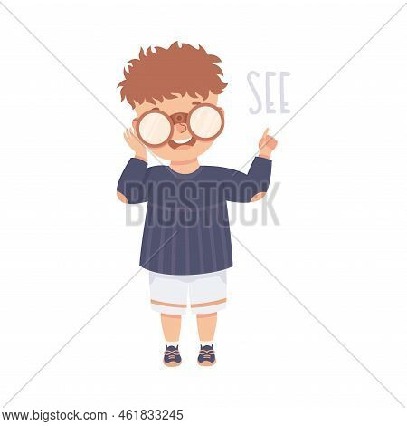 Little Boy Seeing Vector & Photo (Free Trial) | Bigstock