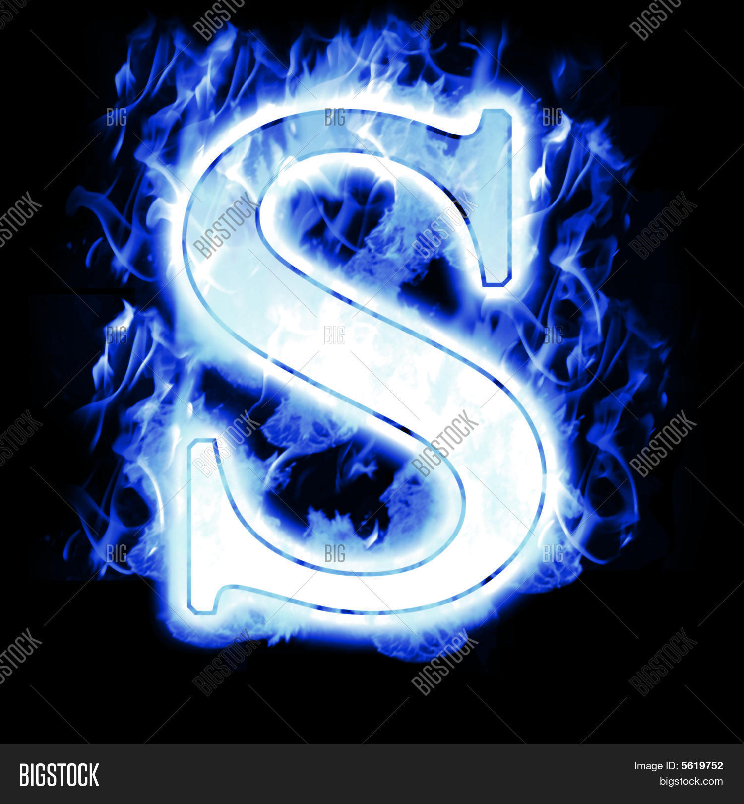 Icy Blue Hot Burning Image & Photo (Free Trial) | Bigstock