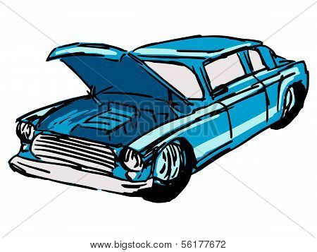 Car Open Hood Vector & Photo (Free Trial) | Bigstock