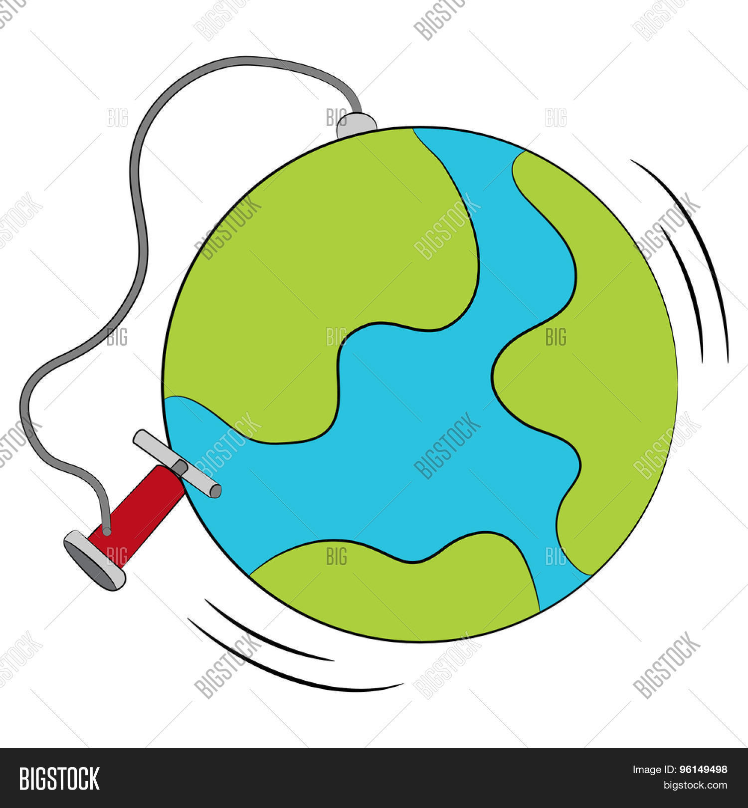 Image Deflated Globe Vector & Photo (Free Trial) | Bigstock
