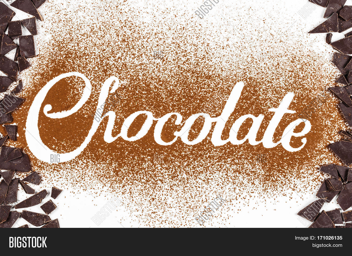Word Chocolate Written Image & Photo (Free Trial) | Bigstock