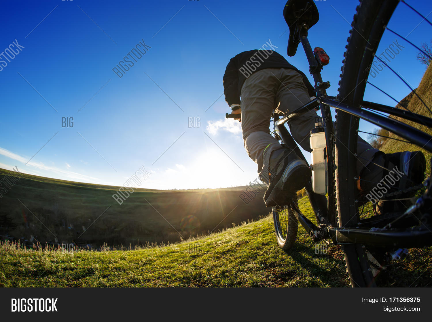 Back View Man Bicycle Image & Photo (Free Trial) | Bigstock
