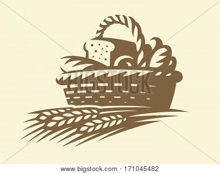Bread Basket Icon - Vector & Photo (Free Trial) | Bigstock