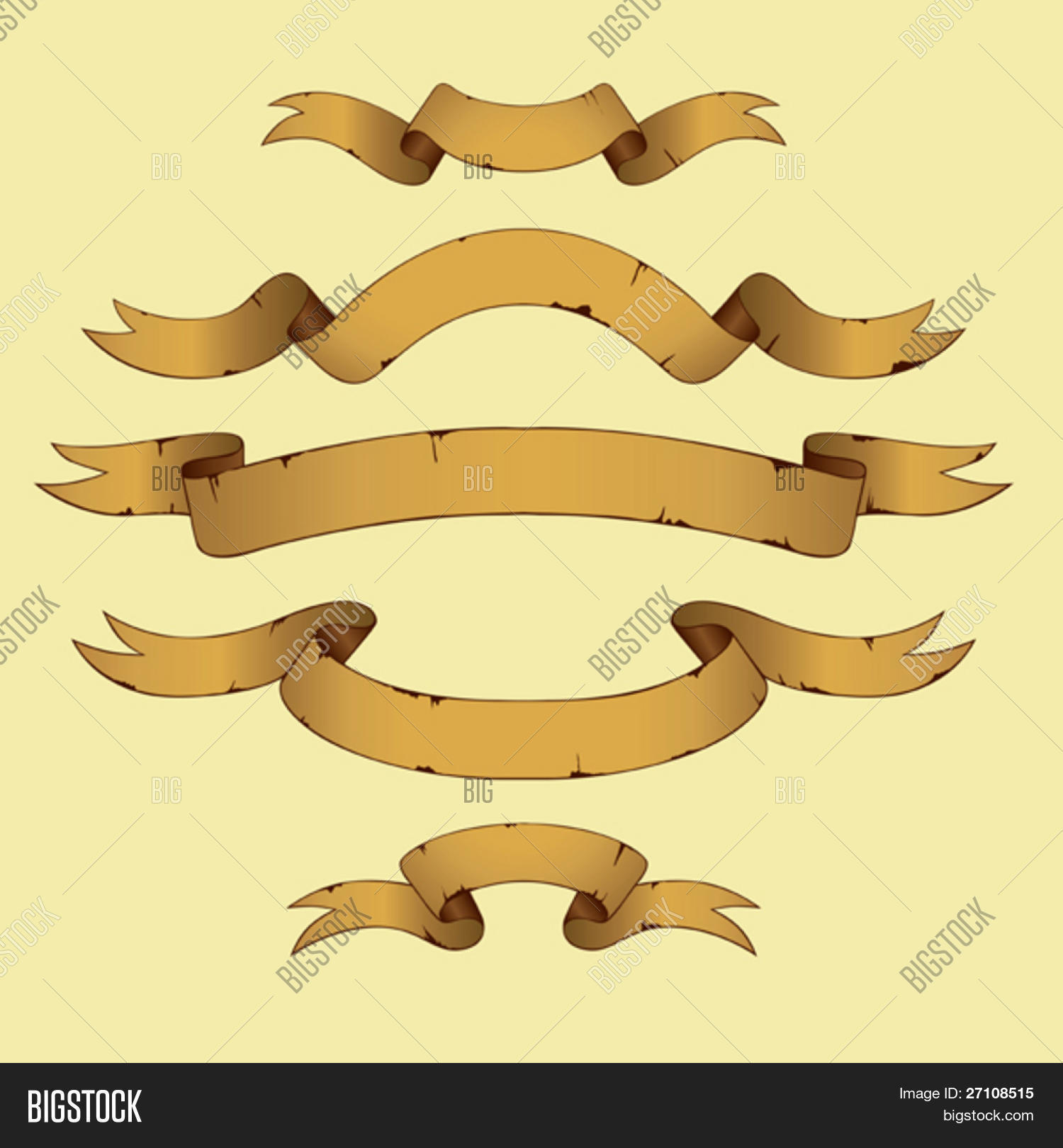 Vector y foto Viejos Estandartes (prueba gratis) | Bigstock