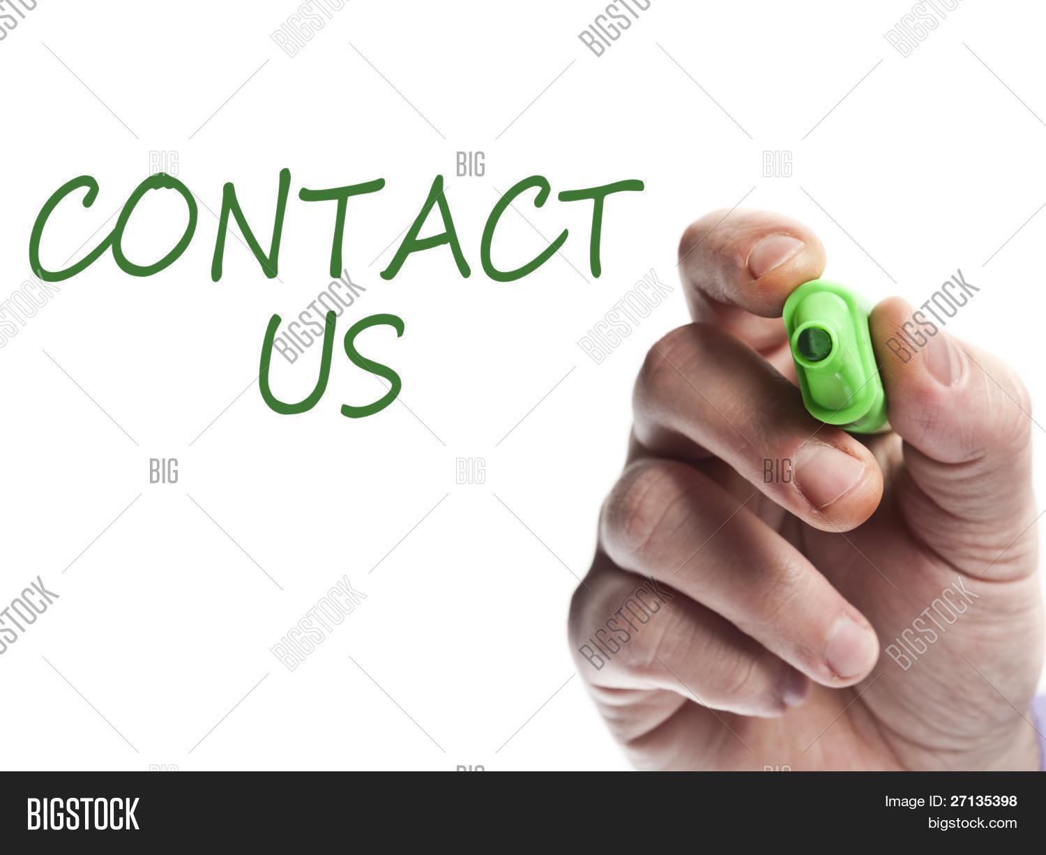 Hand Write Green Image & Photo (Free Trial) | Bigstock