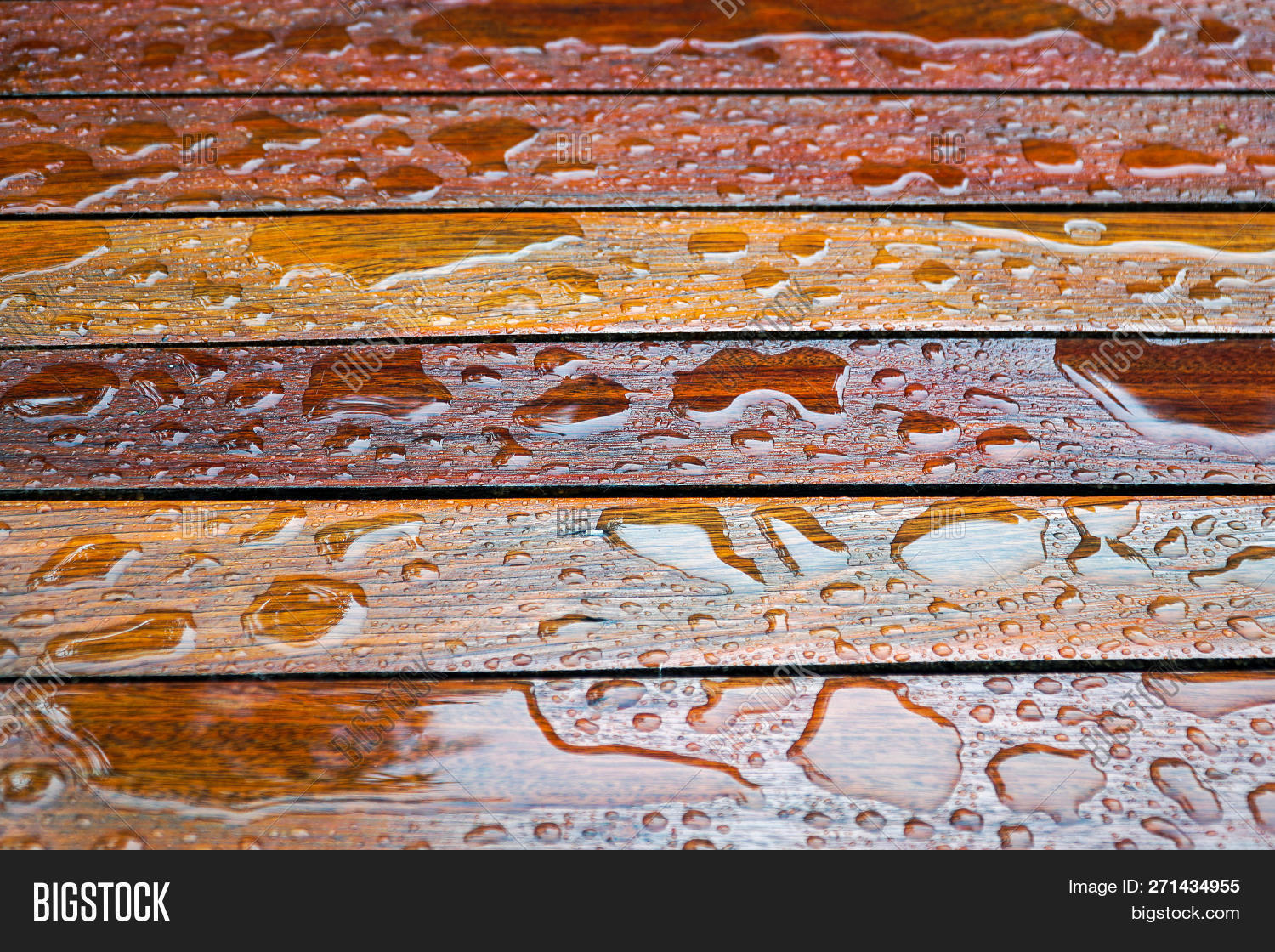 Water Drops On Wooden Image & Photo (Free Trial) | Bigstock