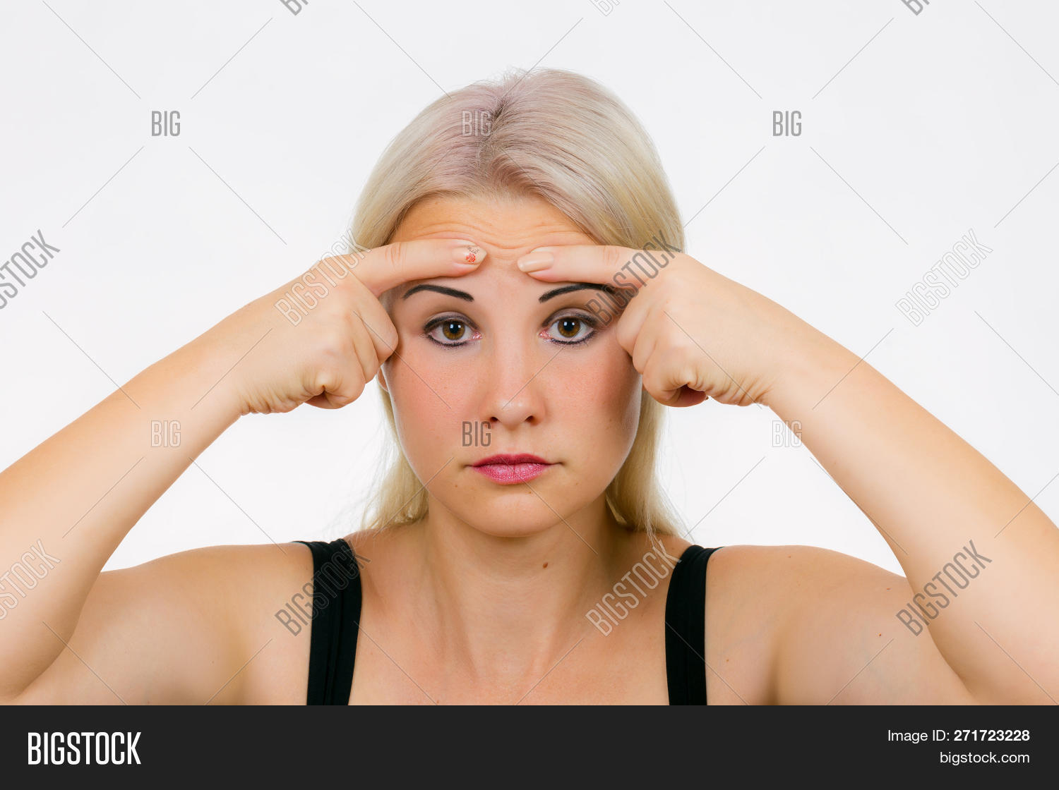 Face Exercise Brow Image & Photo (Free Trial) | Bigstock