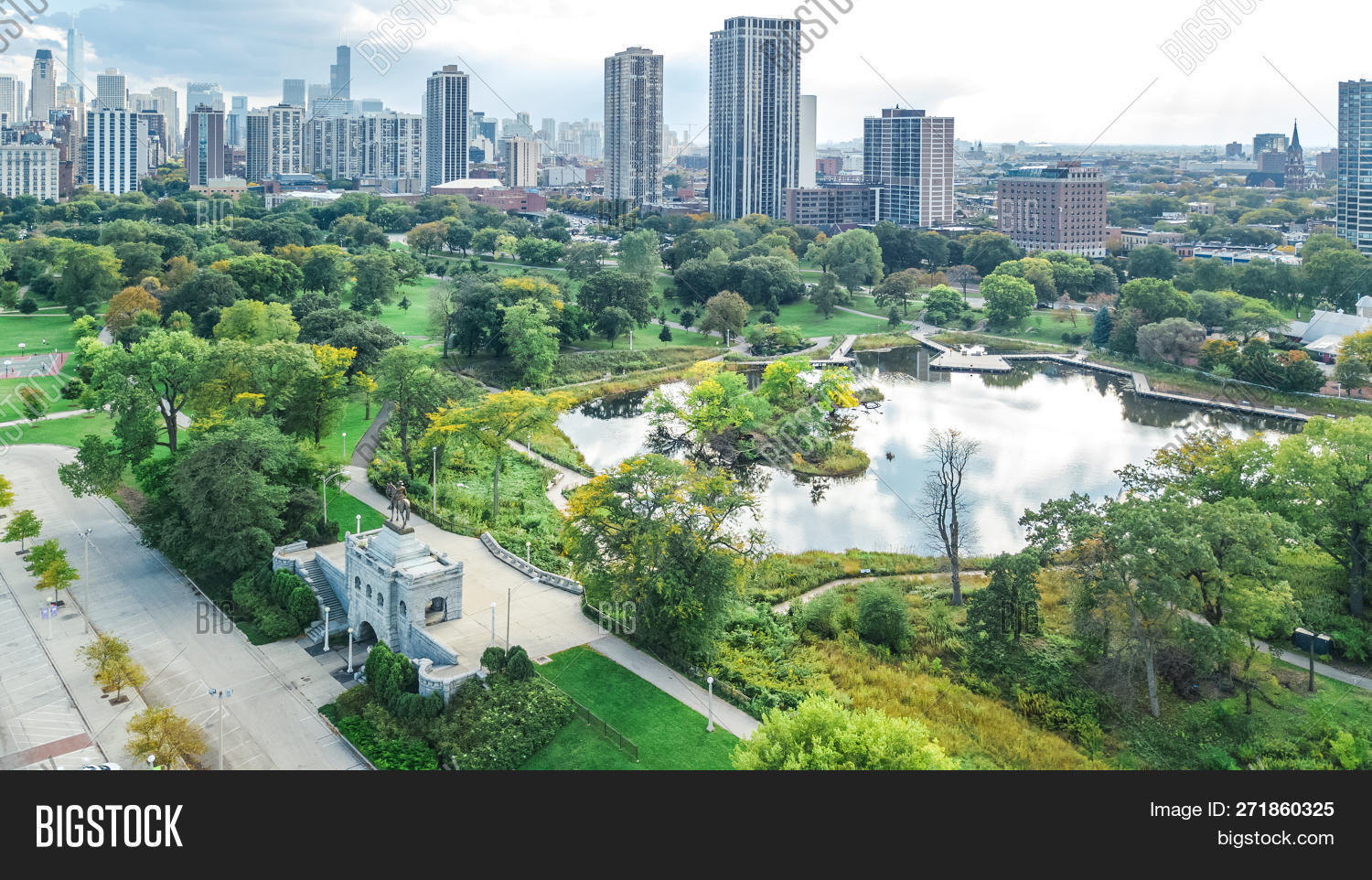Chicago Skyline Aerial Image & Photo (Free Trial) | Bigstock